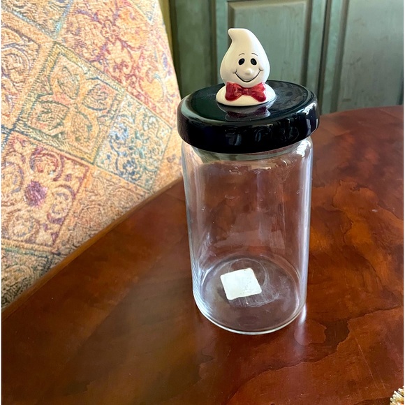 Anchor Hocking | Kitchen | Ghost Design Glass Container With Lid | Poshmark